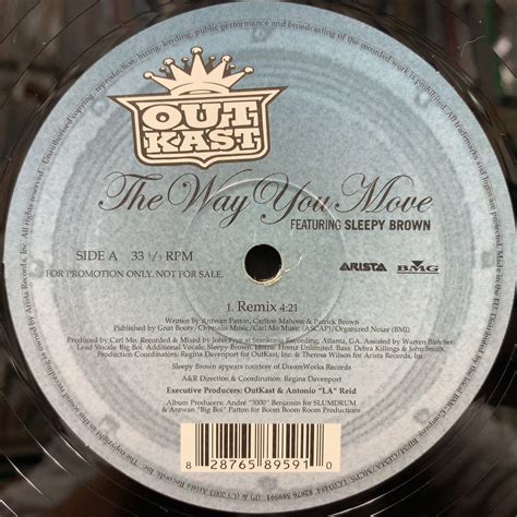 Outkast The Way You Move 82876 589591 12inchpromo Ticro Market