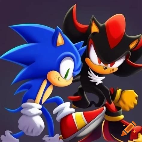 Sonic The Hedgehog And The Noid Getting Married In Tuxedos In A Forest