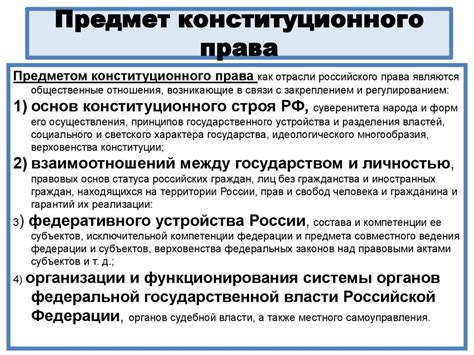 Конституционное право как отрасль российского права - презентация онлайн
