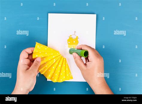 Diy Mothers Day Greeting Card With A Paper Napkin Dress And Flower Decoration Gift Idea