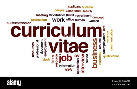 Resume Cv Curriculum Vitae Design Stock Videos And Footage Hd And 4k Video Clips Alamy