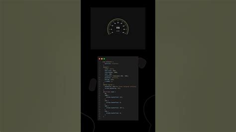 Interactive Speedometer Design Using Html Css 😋😎 Youtube