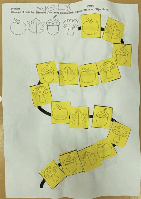 Algorithme La Maternelle Pailletée