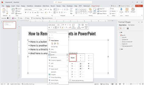 How To Remove Bullet Points In PowerPoint