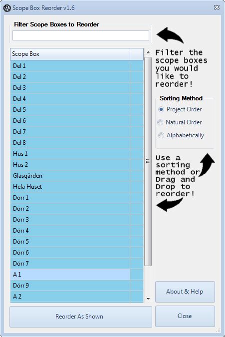 Revit Add Ons Scope Box Purge Scope Box Reorder And Scope Box