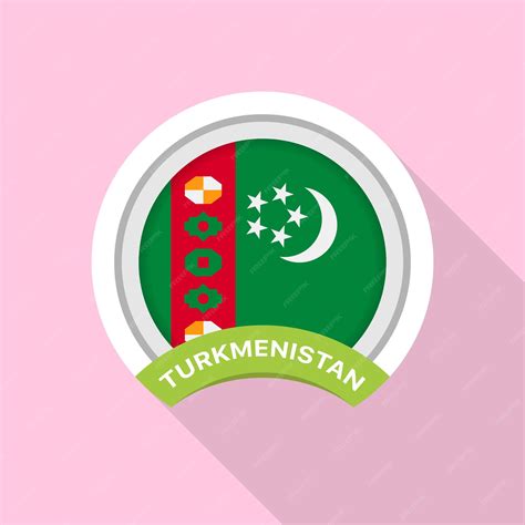 Premium Vector Turkmenistan Flag Official Colors And Proportion Correctly