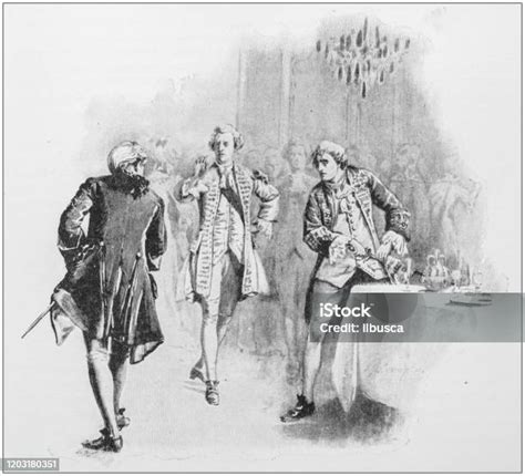 골동품 일러스트 19세기에 대한 스톡 벡터 아트 및 기타 이미지 19세기 19세기 스타일 검 Istock