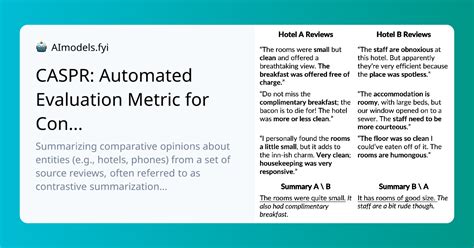 Caspr Automated Evaluation Metric For Contrastive Summarization Ai