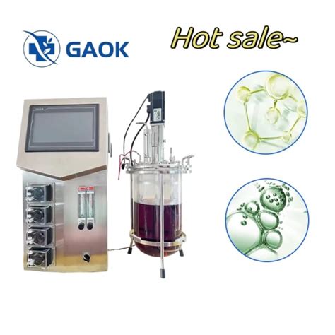 Jacket Tank Chemical Bioreactor Jacketed Glass 5l 200l Bioreactor