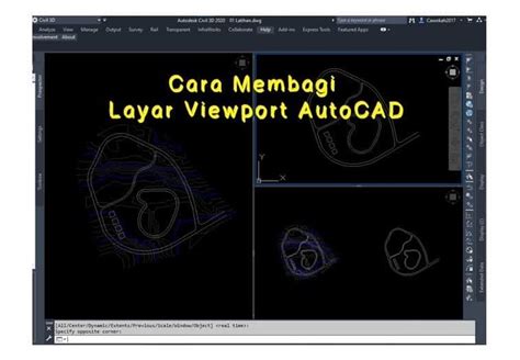 Cara Membagi Layar Viewport Autocad Autocad Berlayar