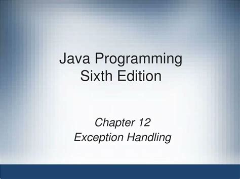 Ppt Java Programming Sixth Edition Powerpoint Presentation Free Download Id6910904