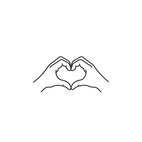 Hands Forming A Heart Shape 73701034 Vector Art At Vecteezy