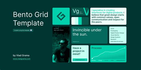bento grid template by vlad grama figma
