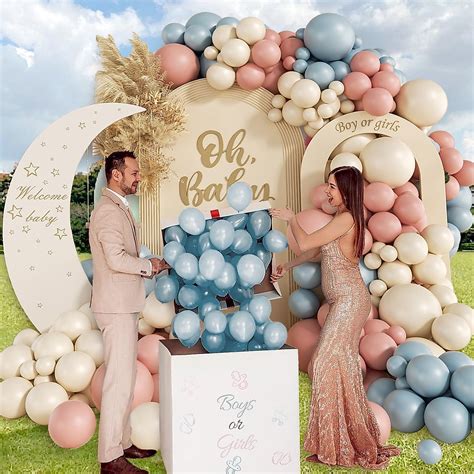 Gender Reveal Balloon Arch Kit 130pcs In Dusty Colors