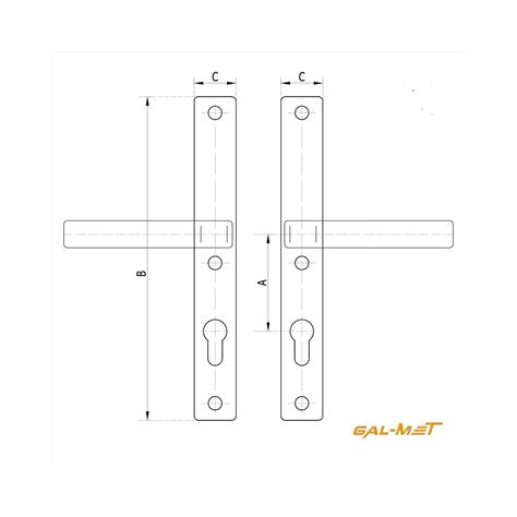 Klamka 90 230 30 Wkład Diana Gamar