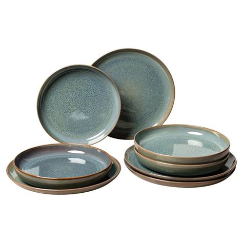 Villeroy And Boch Crafted Global Bazaar Green Porcelain 8 Piece Dinnerware Set Tafelservice