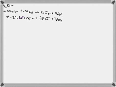 SOLVED Write Balanced Complete Ionic And Net Ionic Equations For Each Acid Base Reaction A HI