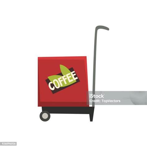 흰색 배경에 길거리 음식 커피 트레일러 벡터 일러스트 레이 션 거리에 대한 스톡 벡터 아트 및 기타 이미지 거리 검은색