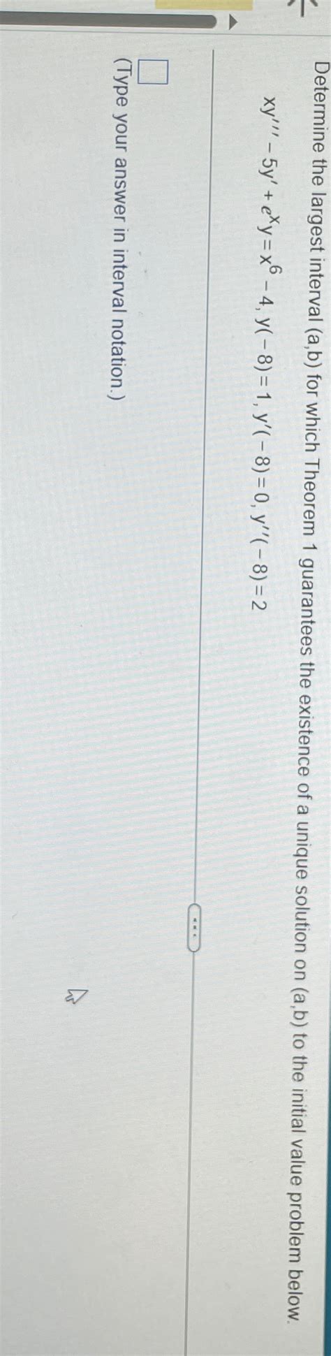 determine the largest interval a b ﻿for which