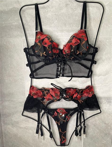 Infinity Set In Red Lingerie Doll