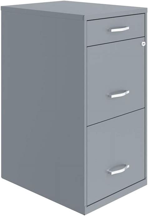 Pemberly Row Vertical Metal Filing Cabinet Lockable Pre Assembled