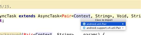 java android support v4 util pair vs android util pair stack overflow