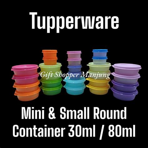 Tupperware Midget And Small Round Container Shopee Philippines