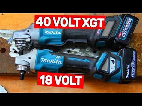 В чем разница? Болгарка Makita на 40 вольт и обычная 18 вольтовая - YouTube