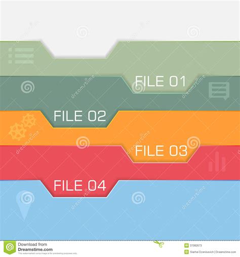 Flat Interface Design Files To Choose Stock Vector Illustration Of Copyspace Data 37082673