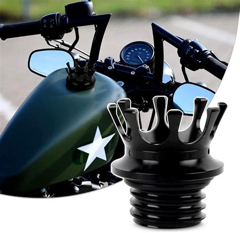Motorcycle Fuel Gas Tank Cap King Crown Cover Black Qatar Ubuy