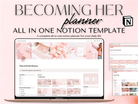Plr Notion Template 2024 Aesthetic Planner Daily Notion Planner Notion Life Template Digital