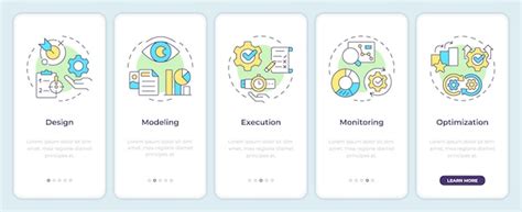 Premium Vector Bpm Lifecycle Onboarding Mobile App Screen