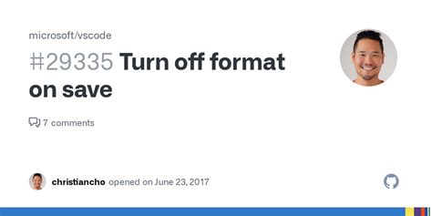 Turn Off Format On Save · Issue 29335 · Microsoftvscode · Github