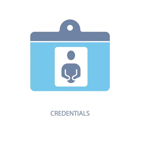 Credentials Concept Line Icon Simple Element Illustration Credentials