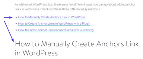 How To Create Anchor Links In WordPress Easy Methods