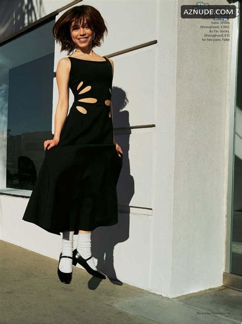 Jenna Ortega Sexy And Attractive Poses Her Hot Figure And Legs In A Photoshoot For Sunday Times