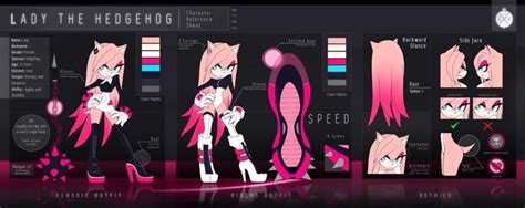 Amy Rose Character Sheet Shadow The Hedgehog Female Version Amy Rose