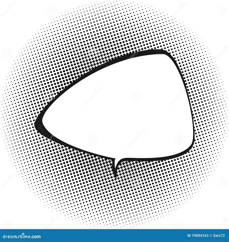 Triangular Speech Bubble On Pop Art Background Stock Vector Illustration Of Emotions Abstract