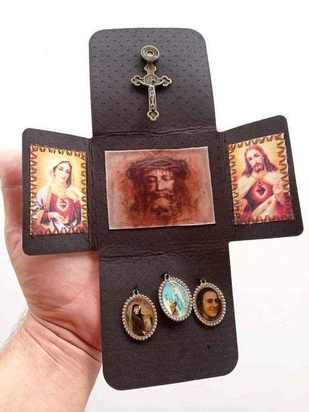 Oratório De Bolso Cavaleiro Da Imaculada Religiosos Oratório Ateliê Cavaleiro Da Imaculada
