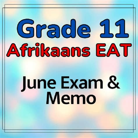 Afrikaans First Additional Language Grade 11 Past South African