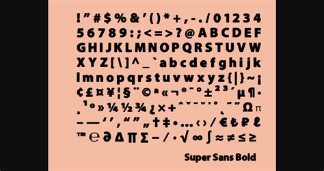 Super Sans Font Font Canyon