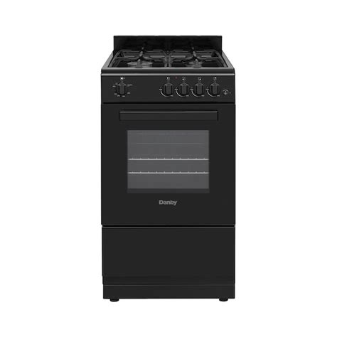 Danby 20 In 4 Burners 2 05 Cu Ft Freestanding Natural Gas Range Black