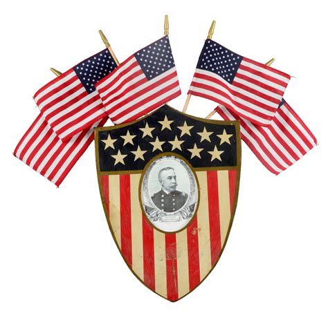 Lot Detail Commodore George Dewey Portrait In American Shield Frame