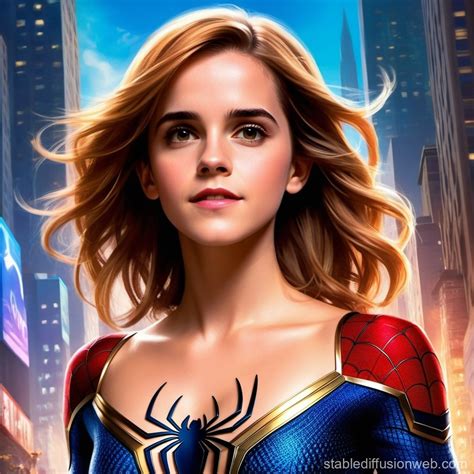 Spidermans Emma Watson Portrayal Stable Diffusion Online