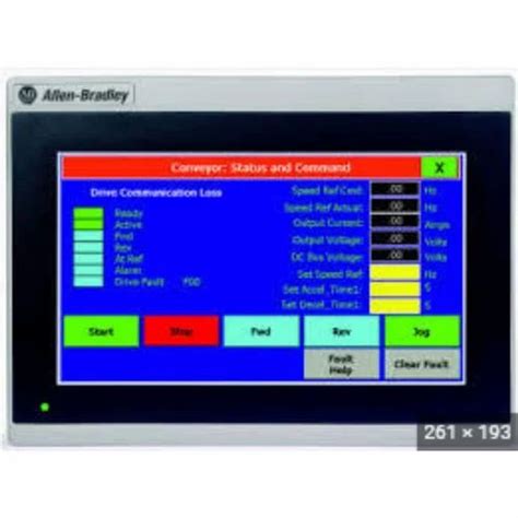 4 10 Ethernet Allen Bradley Hmi Panelview 800 Graphic Terminals At