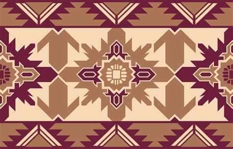 Native American Southwest Aztec Navajo Seamless Pattern Tribal Black