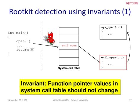 Ppt Detecting Kernel Level Rootkits Using Data Structure Invariants