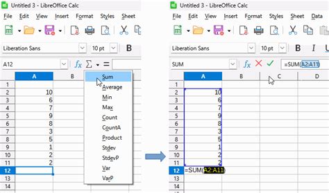How Do I Enter A Formula To Add Figures In A Column English Ask LibreOffice