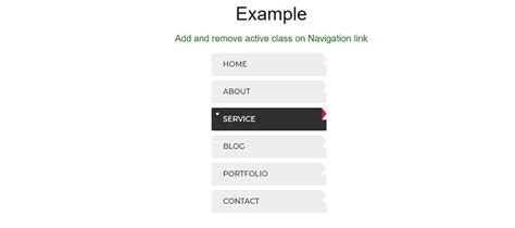 Add And Remove The Active Class From A Navigation Link Tpoint Tech