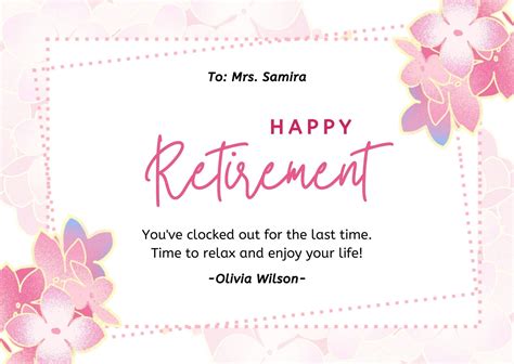 Happy Retirement Card Template Happy Retirement Cards Time To Focus